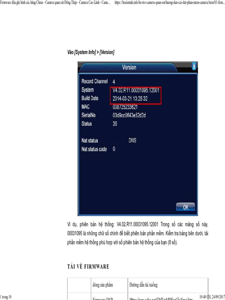 Firmware Update Link For DVR XMeye | PDF