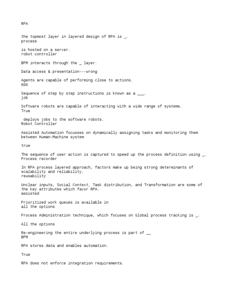 RPA | PDF | Business Process Management | Systems Engineering