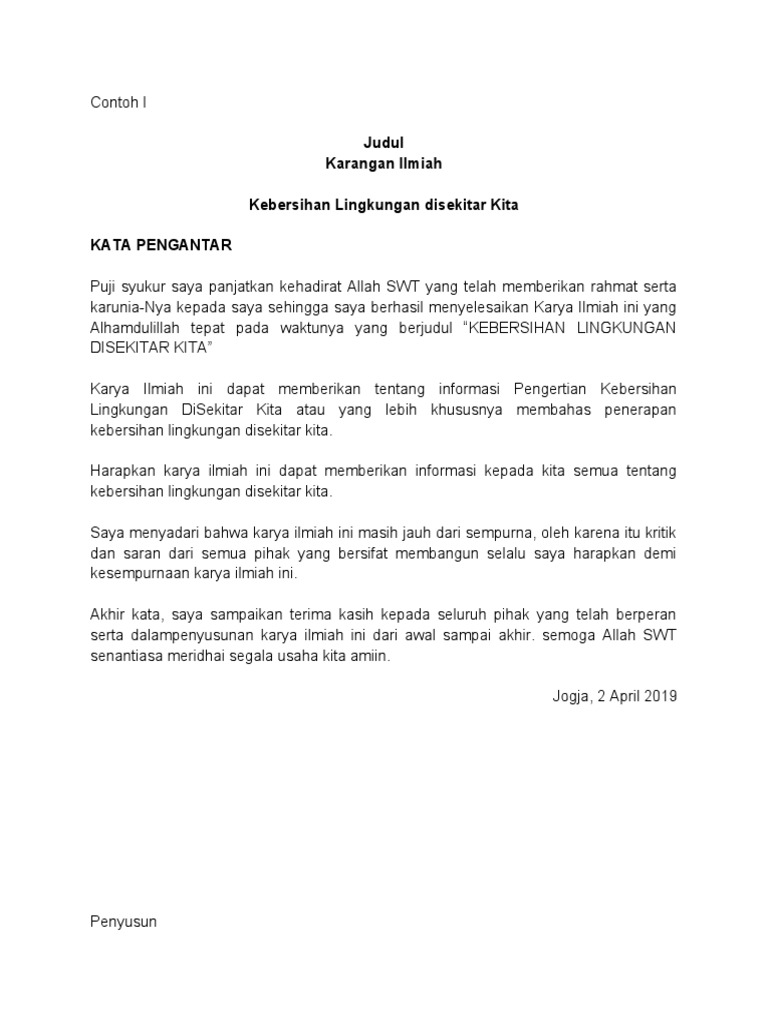 Contoh KIR Presentasi | PDF