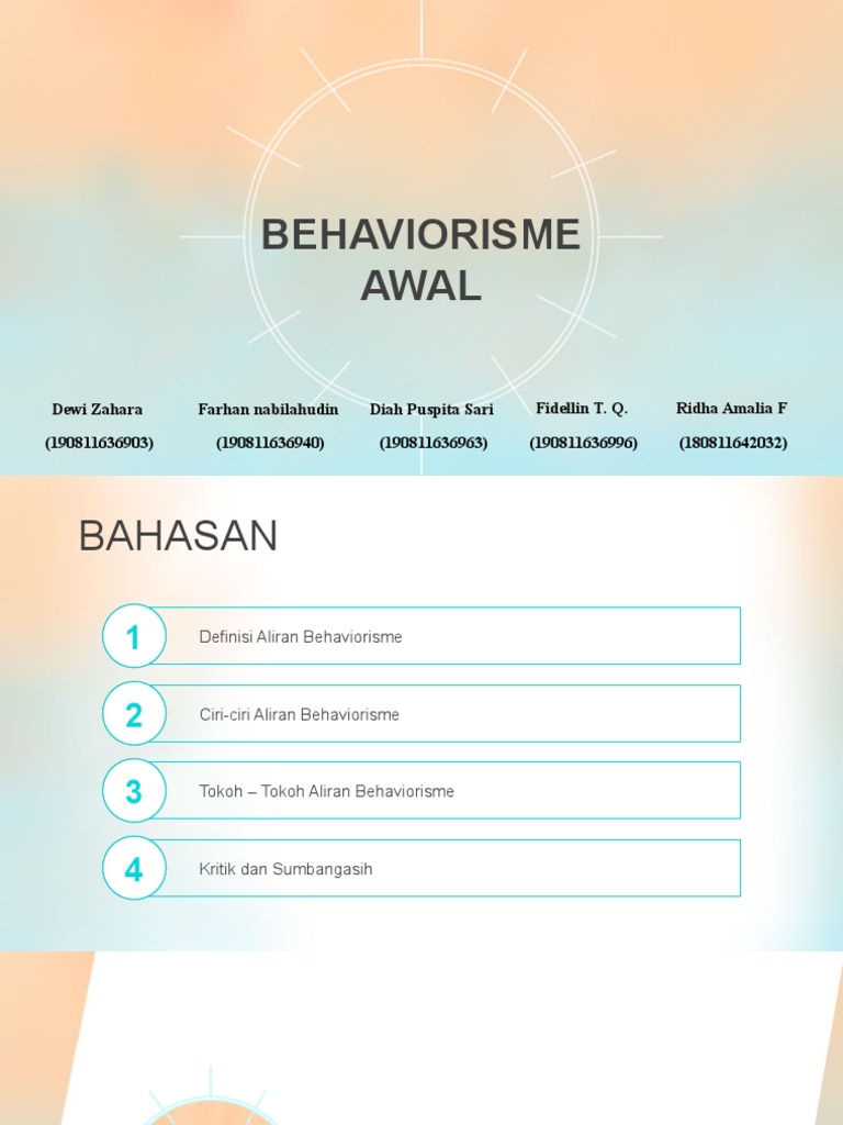 Memahami Aliran Behaviorisme dalam Psikologi | PDF