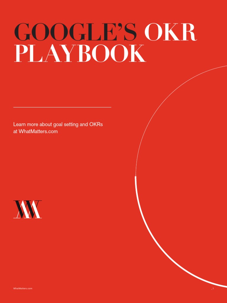 Google's OKR Playbook Overview | PDF | Service Level Agreement | Goal