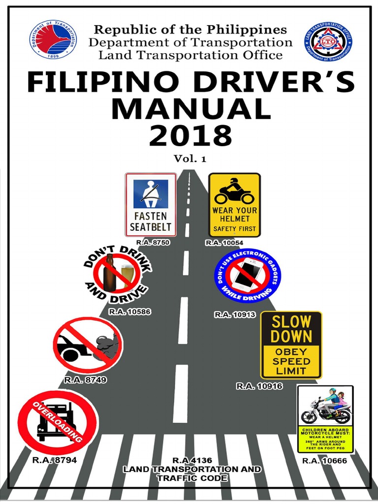 LTO MANUAL Volume_1.pdf | Driving | Land Transport