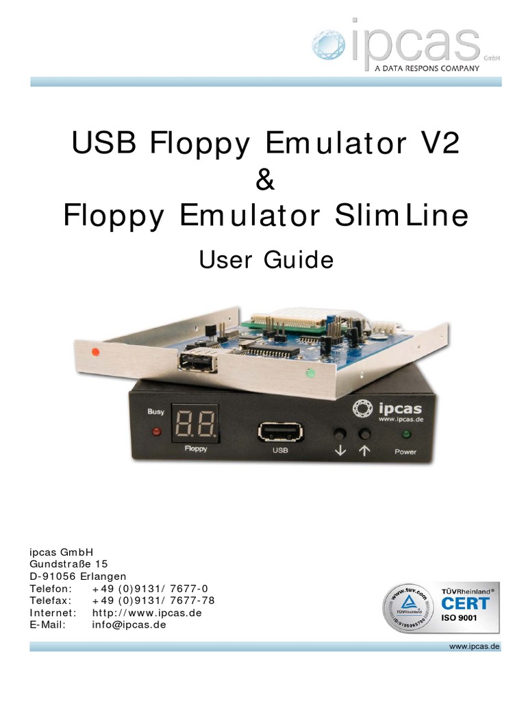 Ipcas Usb-Floppy-Emulator-V2-And-Slimline-Manual - v1.4 | PDF | Floppy Disk | Usb Flash Drive