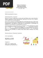 Fiesta Solicitation Letter | PDF