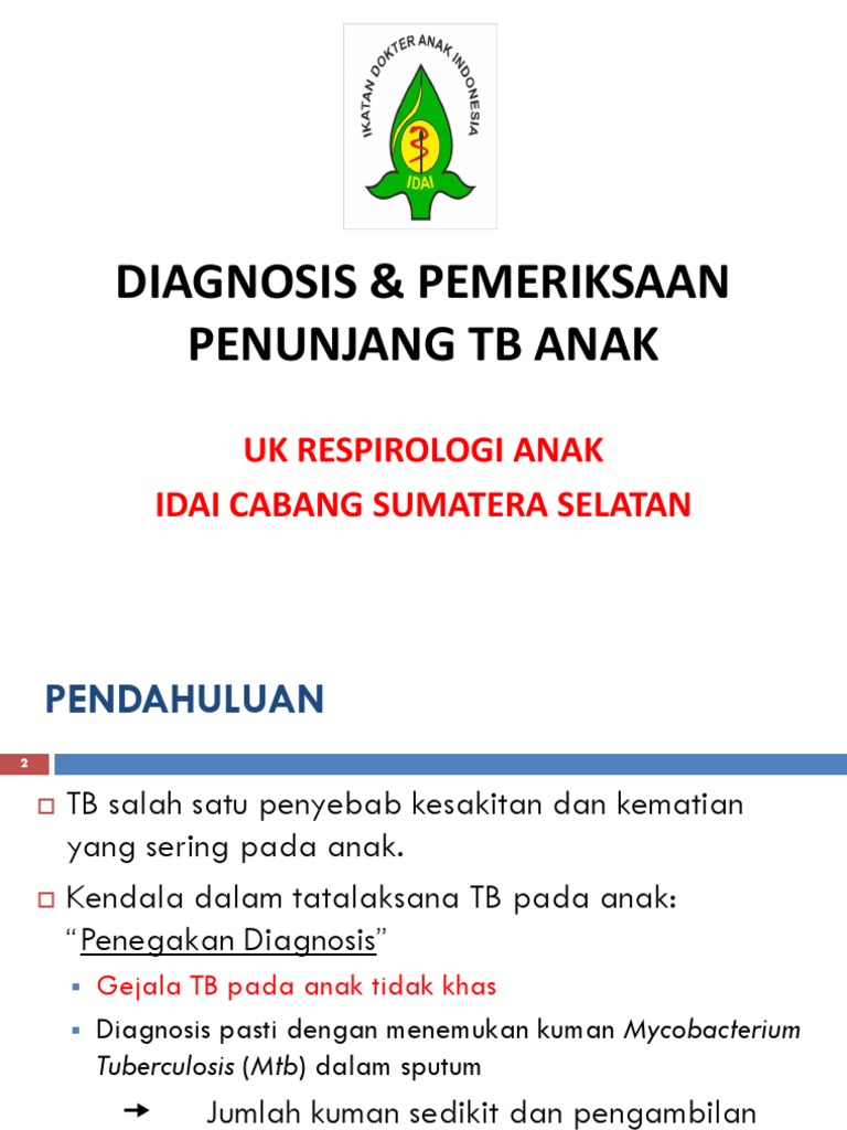 19 09 22 2 - (FS) Diagnosis & Pemeriksaan Penunjang TB Anak-1 | PDF