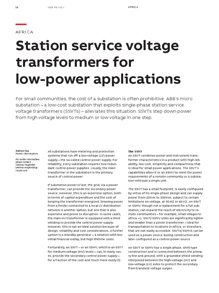 SSVT 1b | PDF | Electrical Substation | Transformer