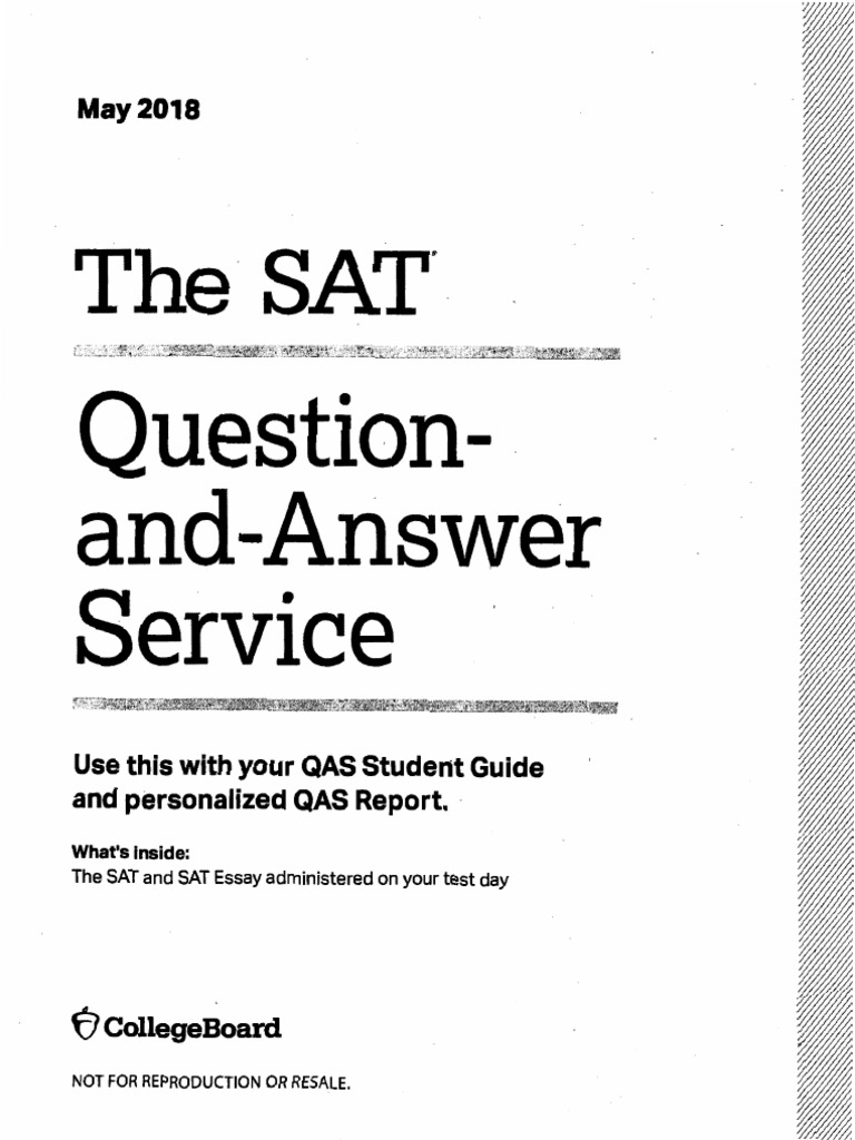May 2018 SAT Reading | PDF