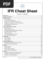 IFR Cheat Sheet | PDF | Instrument Flight Rules | Air Traffic Control