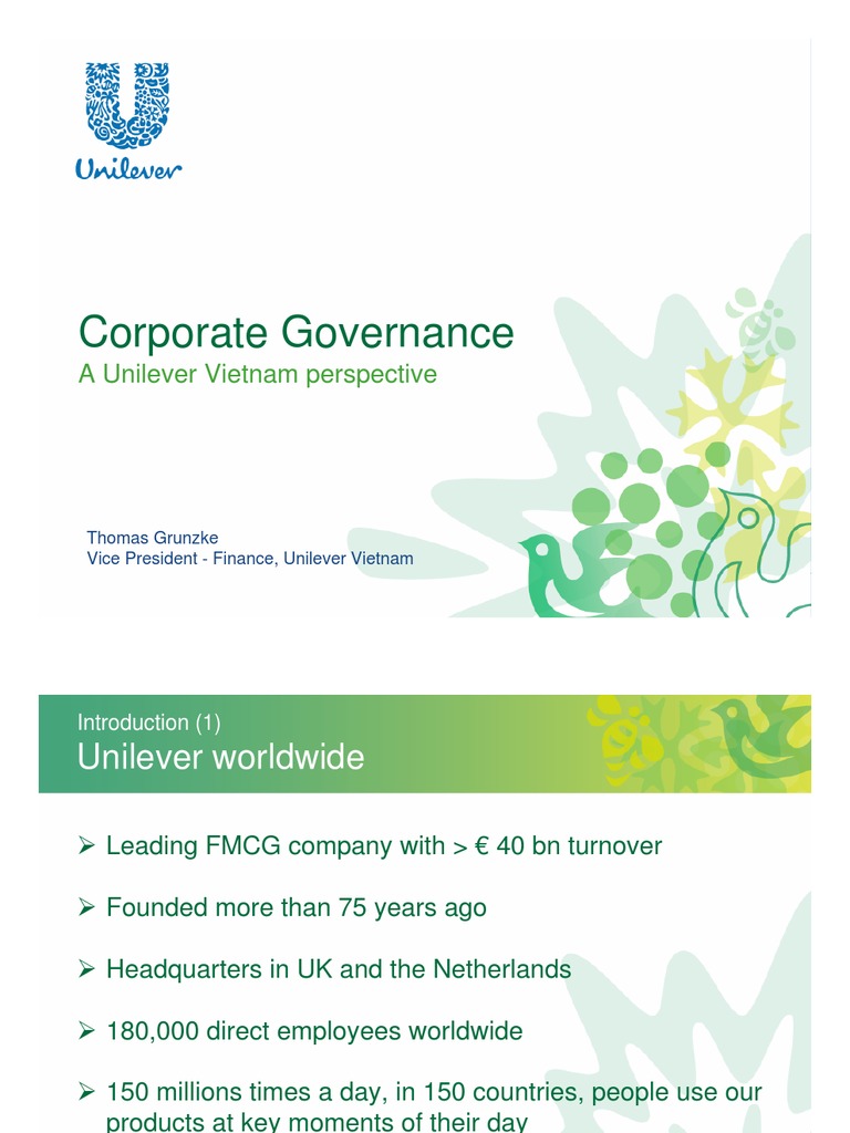Corporate Governance - Unilever - 08.07.08 | PDF | Audit | Risk Management