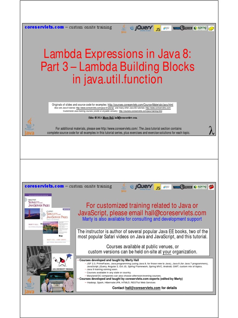 15 Java 8 Lambda Expressions Part 3 | PDF | Anonymous Function | Method ...