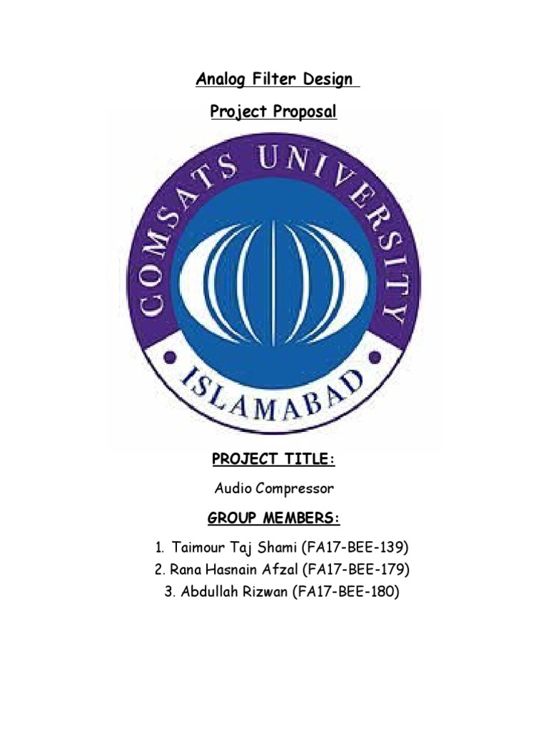Analog Filter Design | PDF | Amplifier | Electronic Circuits