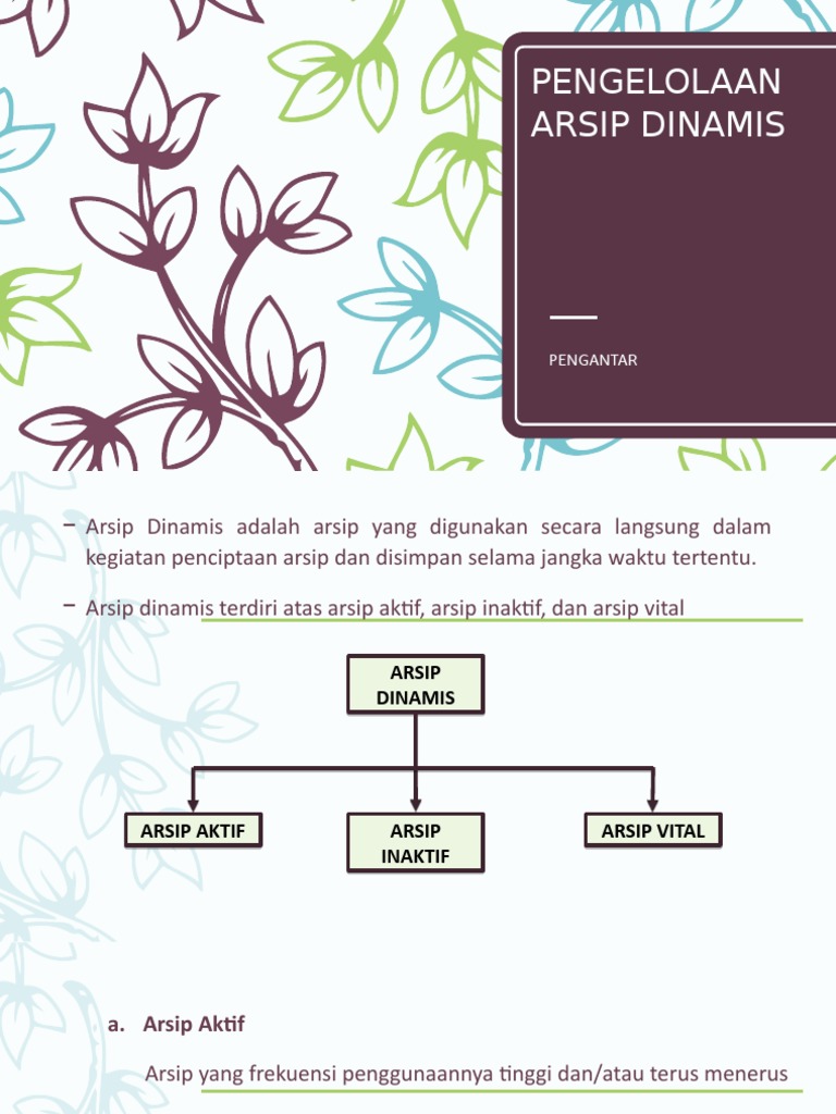 Pengelolaan Arsip Dinamis | PDF