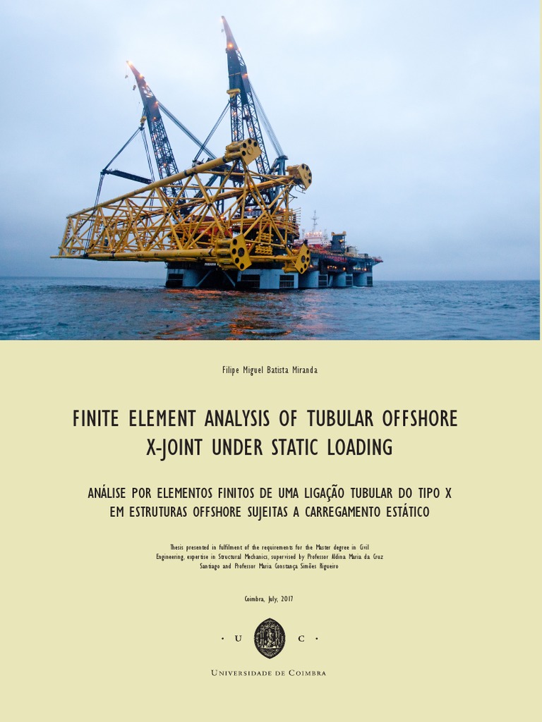 Finite Element Analysis of Tubular Offshore X-Joint Under Static Loading PDF | PDF | Offshore ...