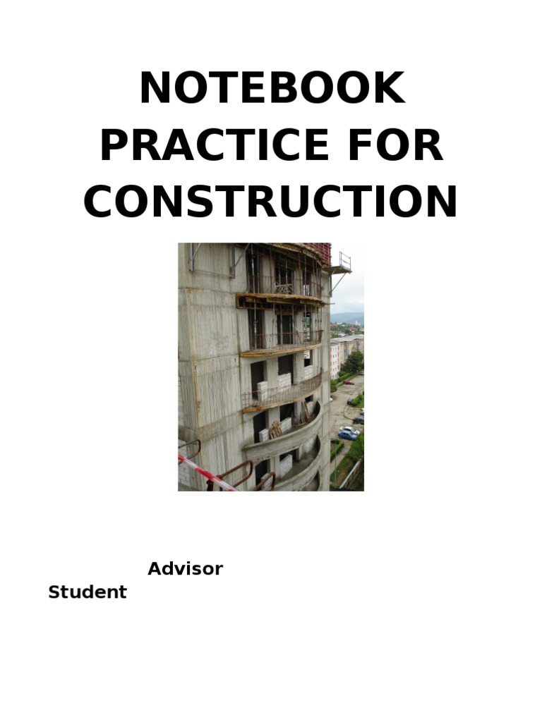 Notebook Practice For Construction | PDF | Structural Engineering ...