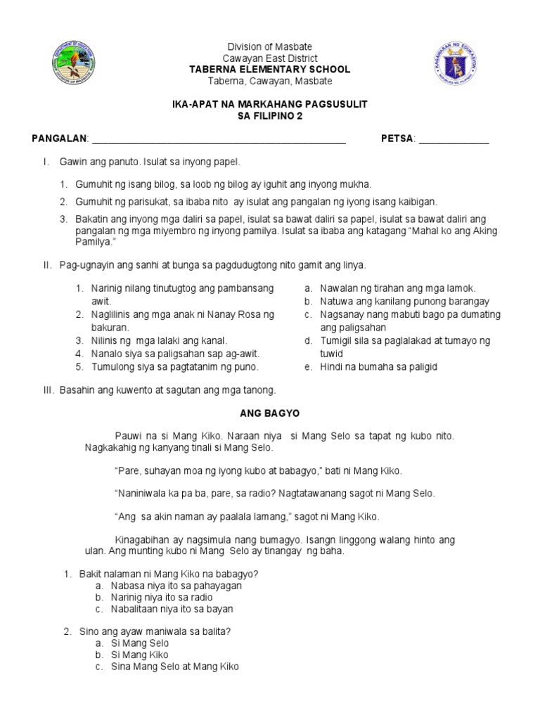 Filipino Grade 2 | PDF