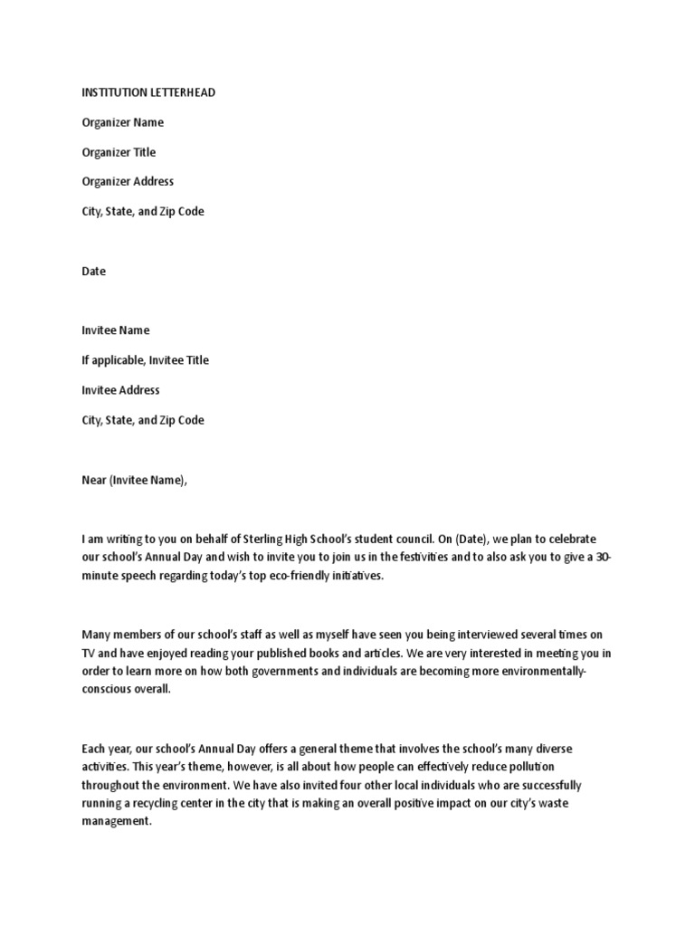 Request Letter Sample | PDF