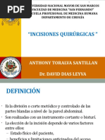 Incisión de McBurney y Anestesia Regional | PDF | Anestesia | Cirugía
