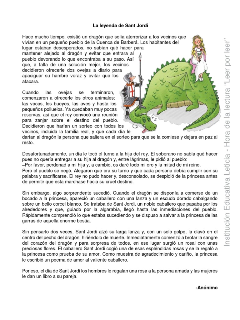 La Leyenda de Sant Jordi | PDF