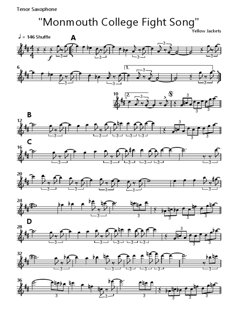 Monmouth College Fight Song | PDF | Musical Instruments | Popular Music