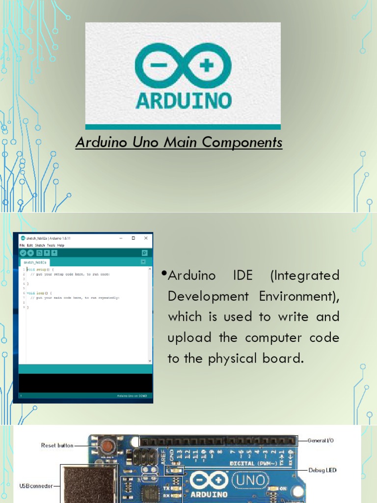 Arduino Uno Main Components Explained | PDF | Arduino | Microcontroller