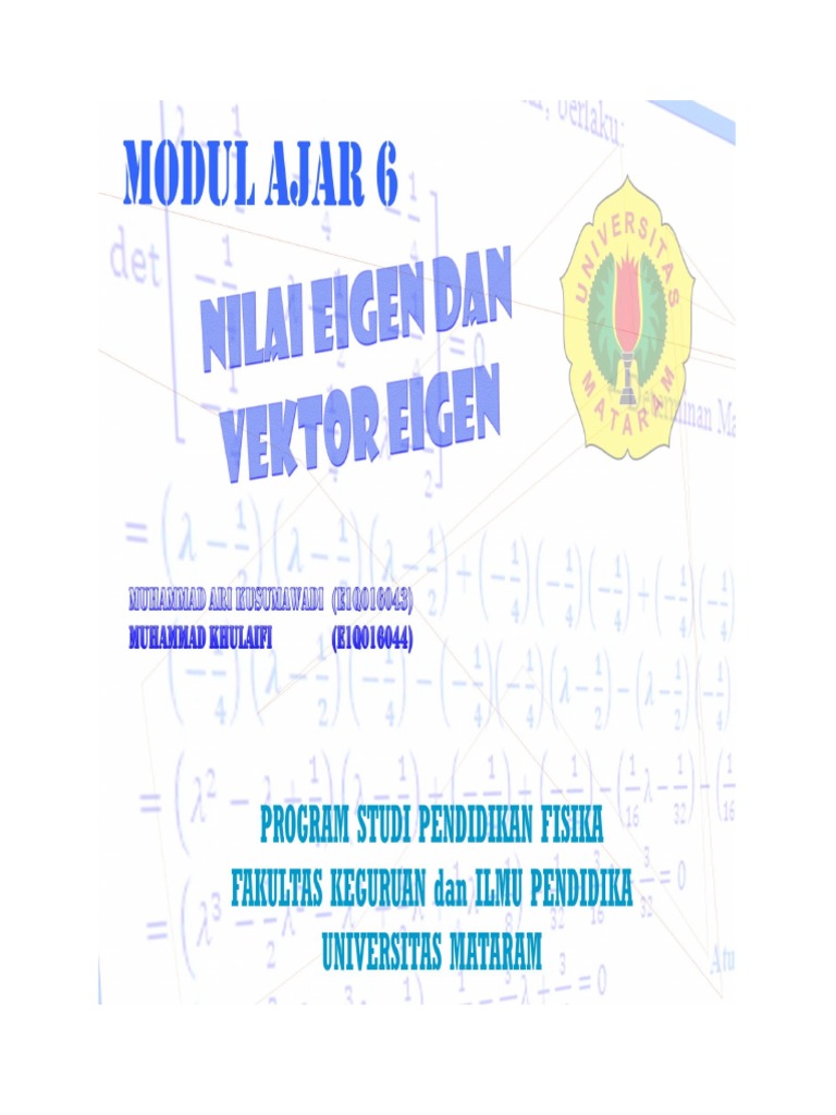 Nilai Dan Vektor Eigen | PDF