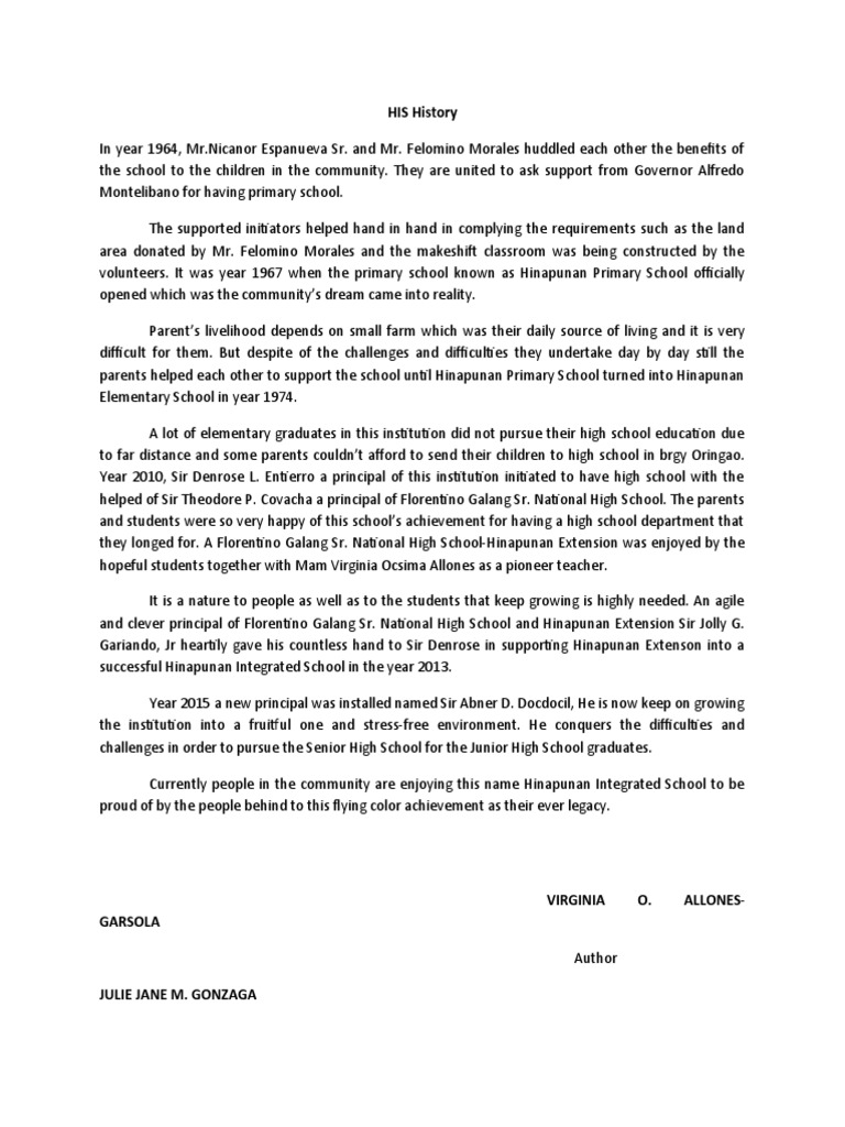 HIStory | PDF | Schools | Behavior Modification