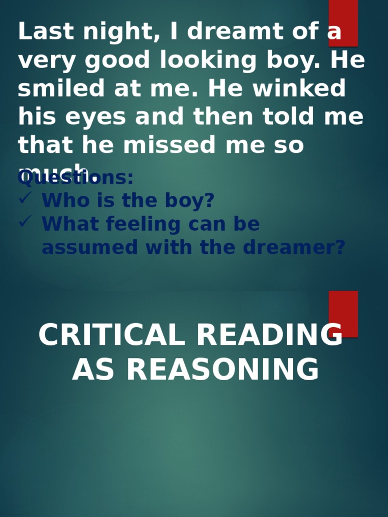Critical Thinking and Reasoning Activity | PDF | Critical Thinking ...