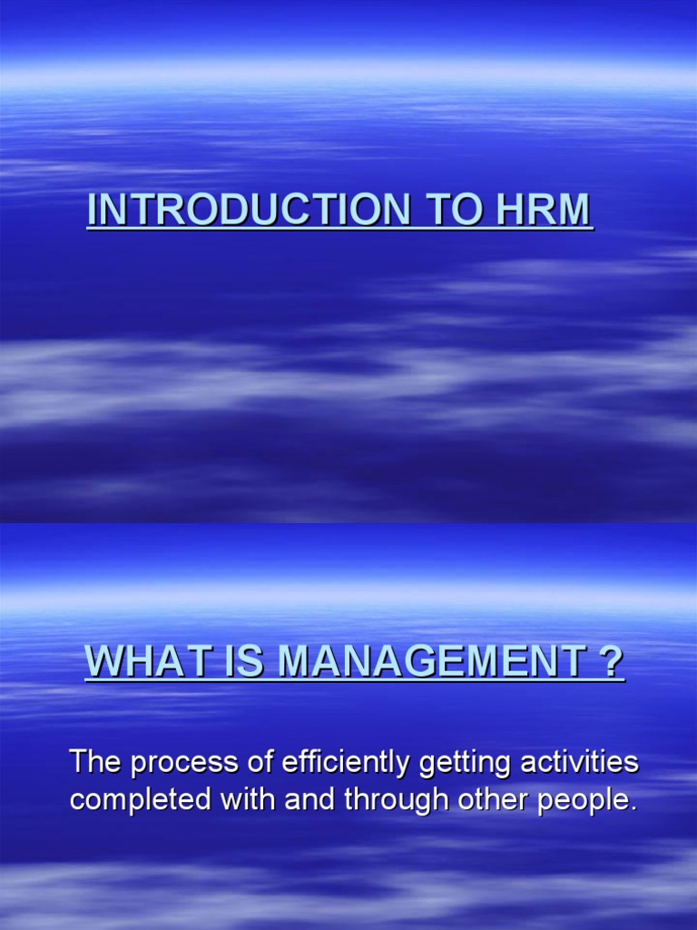 HRM Course | PDF | Human Resource Management | Human Resources