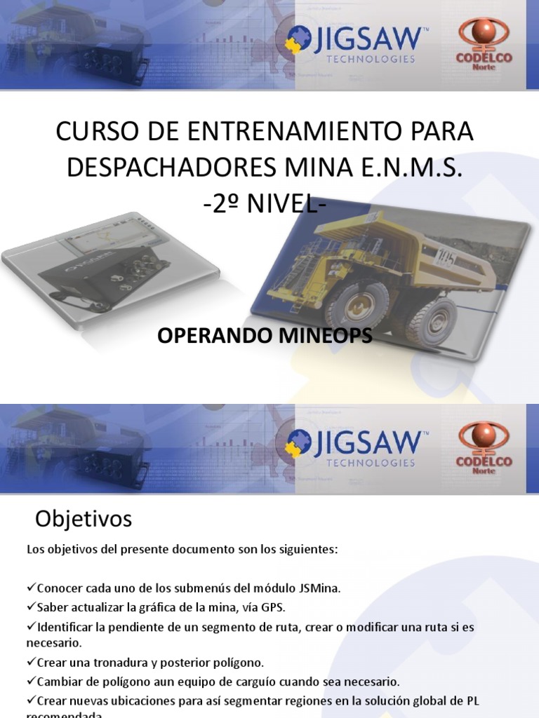 Sistema JIGSAW-MineOPS PDF | PDF | Sistema de Posicionamiento Global ...