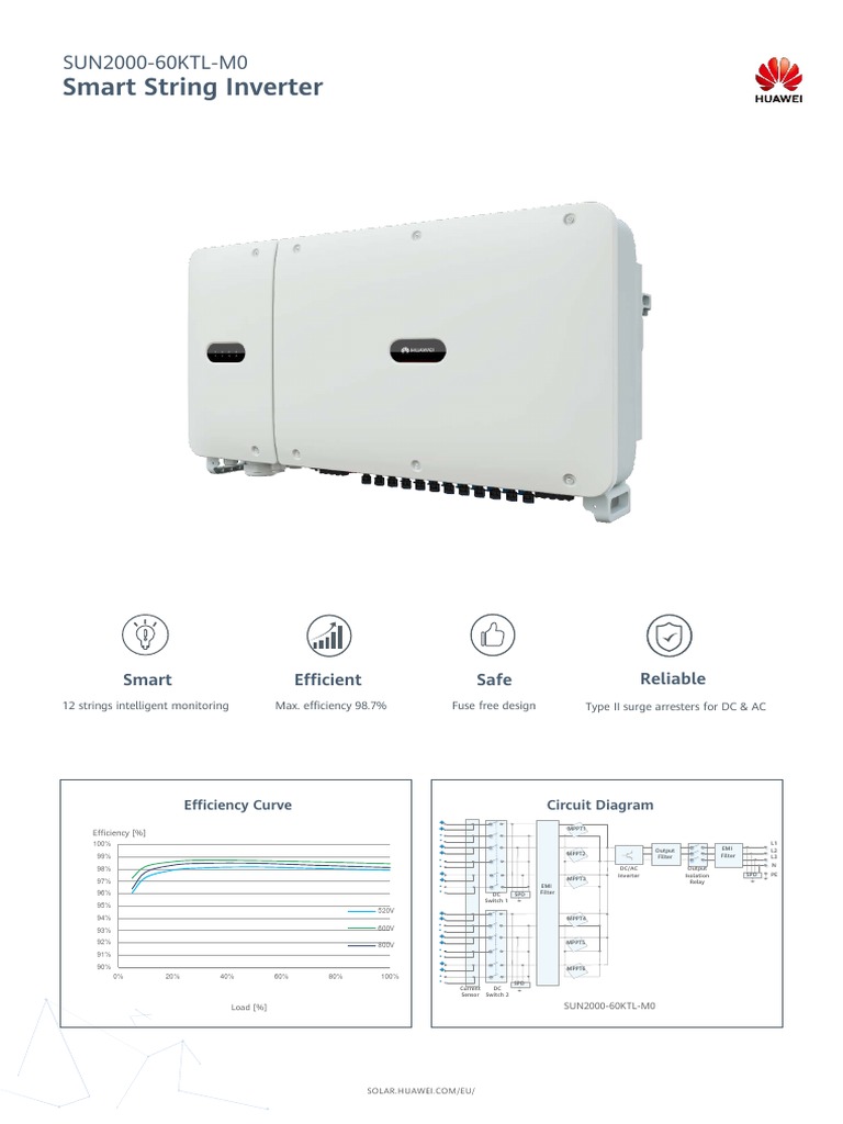Sun2000-60ktl-M0 PDF | PDF | Power Inverter | Alternating Current