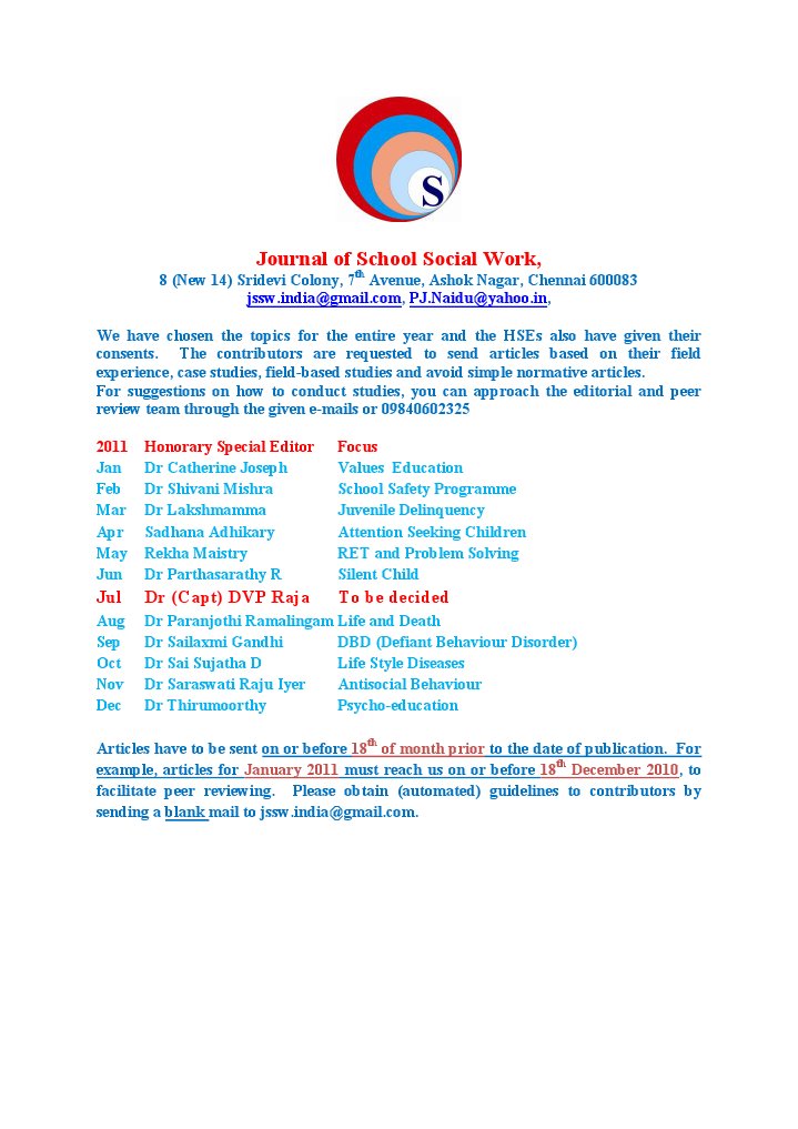 Annual Topics for School Social Work | PDF | Self-Improvement