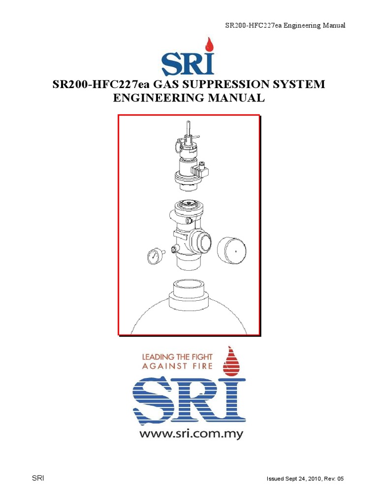 HFC-227ea Fire Suppression System Manual | PDF | Fires | Firefighting