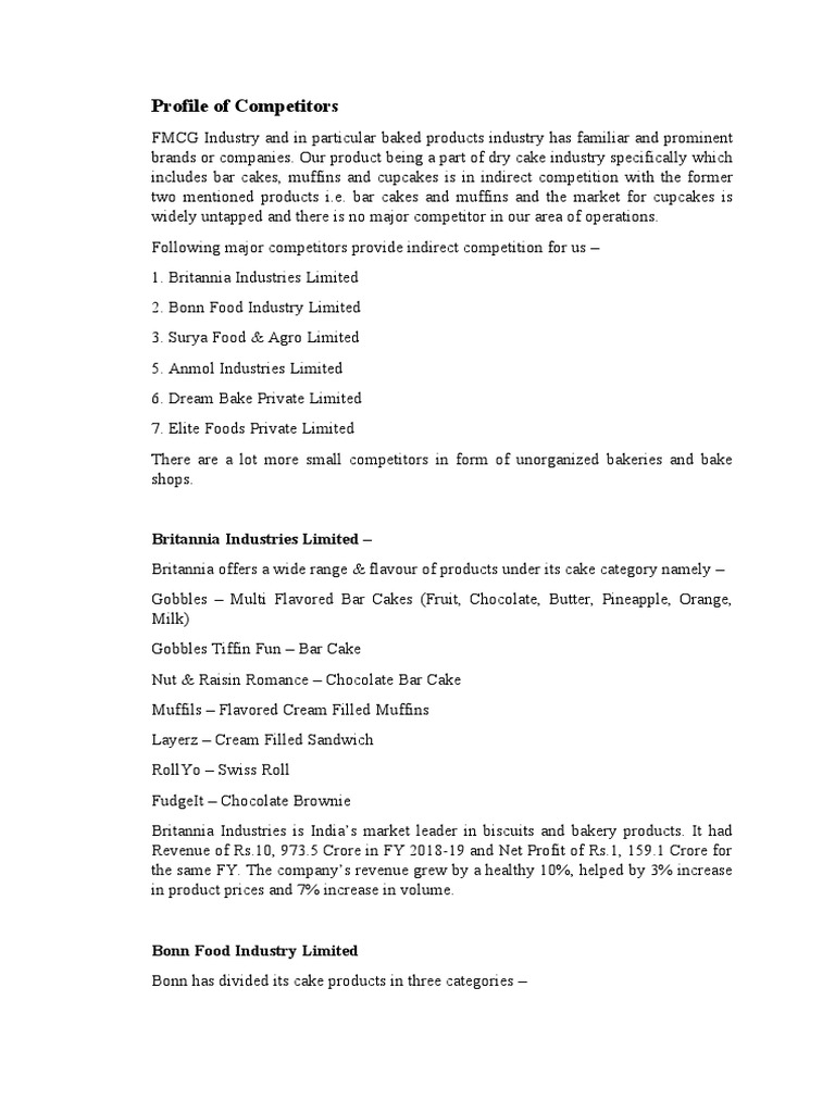 CupCake Business Plansss | PDF | Cakes | Cupcake