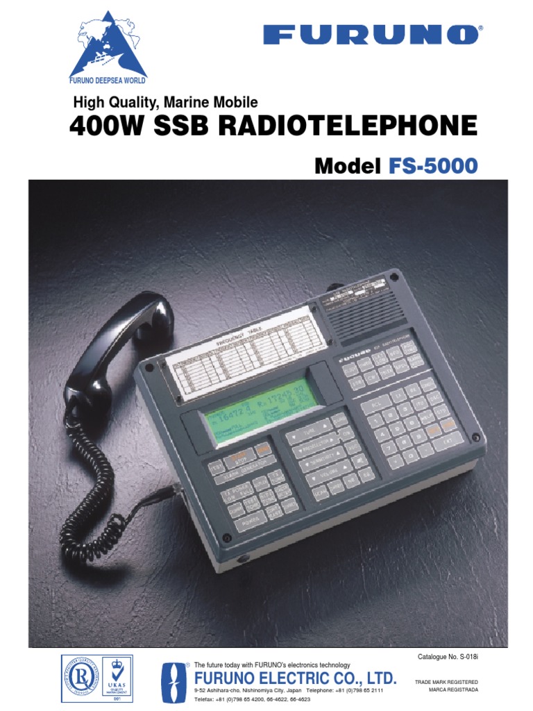 Furuno FS5000 SSB Radiotelephone Pamphlet | PDF | Radio Technology ...