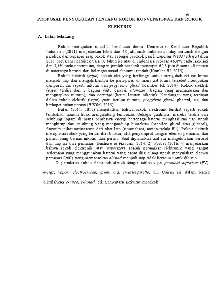 Dampak Rokok Konvensional vs Elektrik | PDF