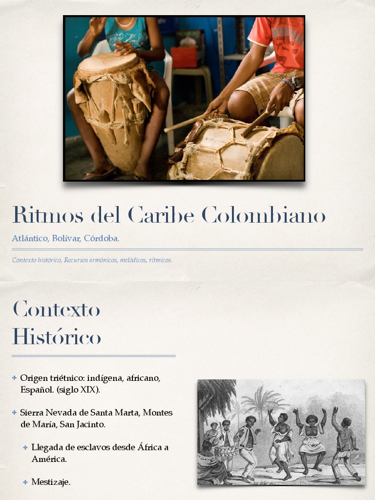 Ritmos e Instrumentos del Caribe Colombiano | PDF | Ritmo | Musica ...