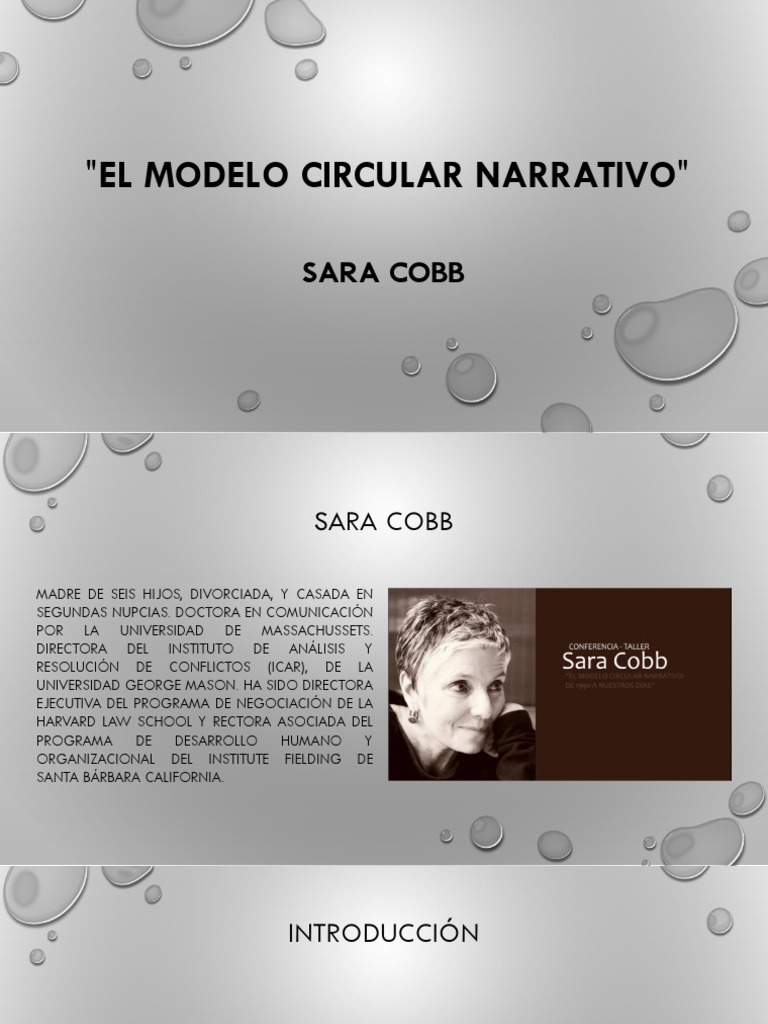 Modelo Circular Narrativo de Sara Cobb | PDF | Mediación | Epistemología