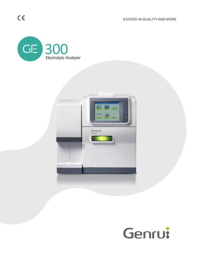 GE300 Electrolyte Analyzer-20181211 | PDF | Electrolyte | Ph