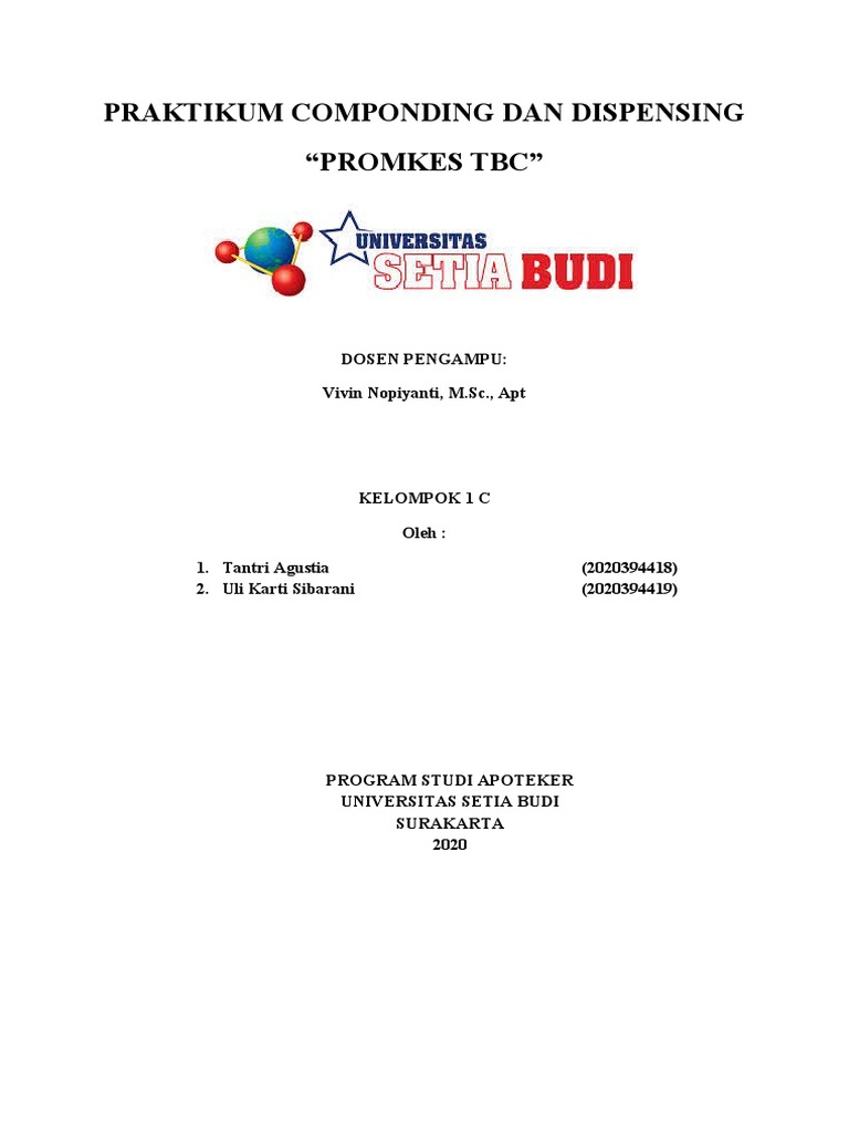 Promkes TBC: Peran Apoteker | PDF