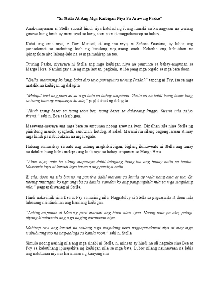 Maikling Kwento | PDF