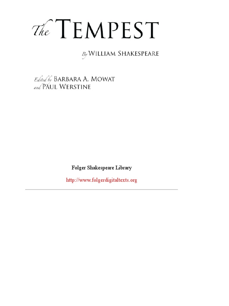 The Tempest Story PDF | PDF | The Tempest