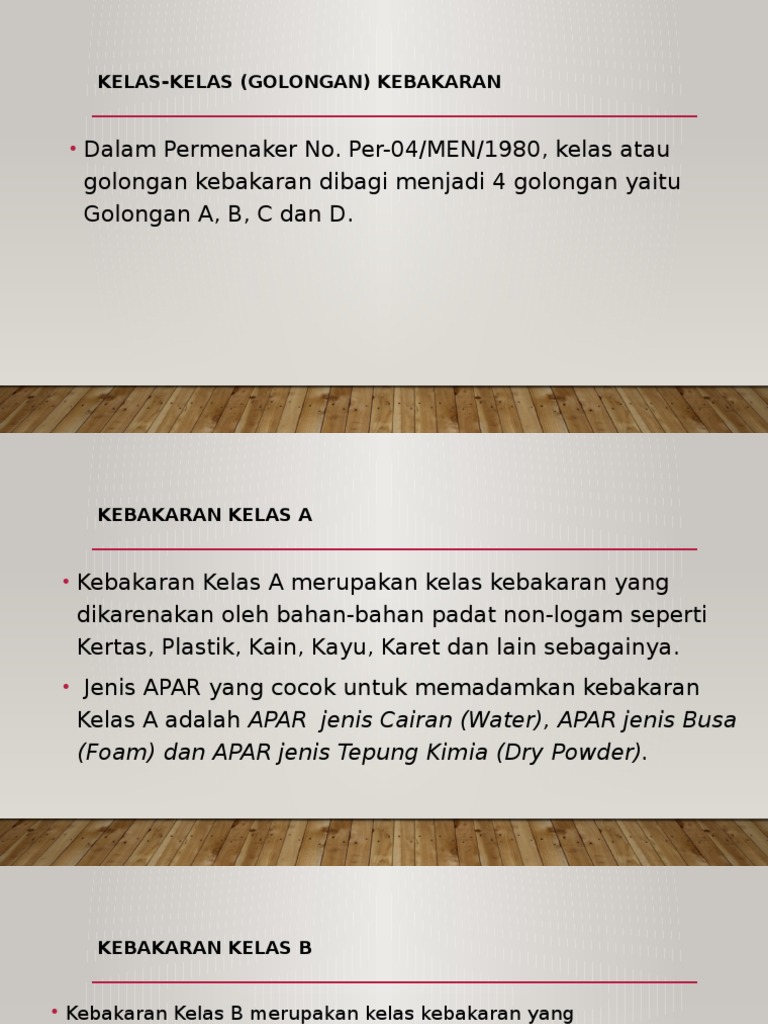 Jenis Jenis Kebakaran | PDF