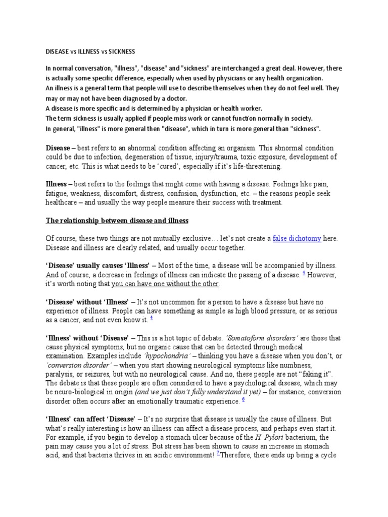 Understanding Health Terminology | PDF | Human Diseases And Disorders ...