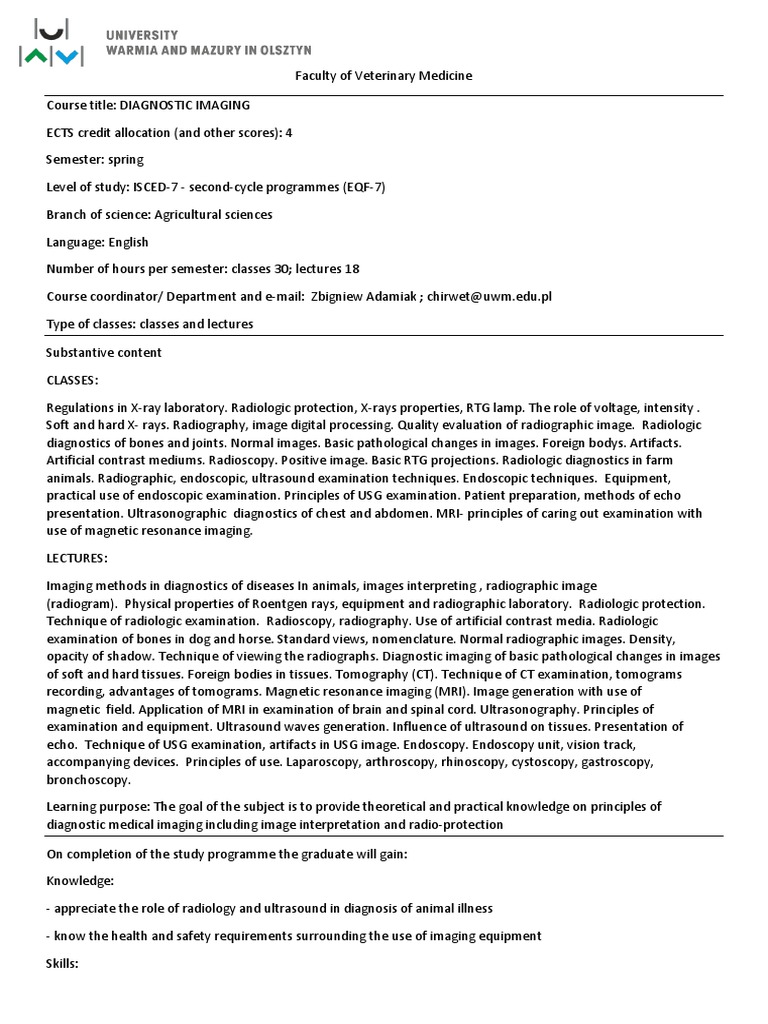 Diagnostic Imaging | PDF | Radiography | Radiology
