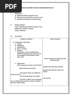 Detailed Lesson Plan in Mathematics Addition of Whole Numbers | PDF ...