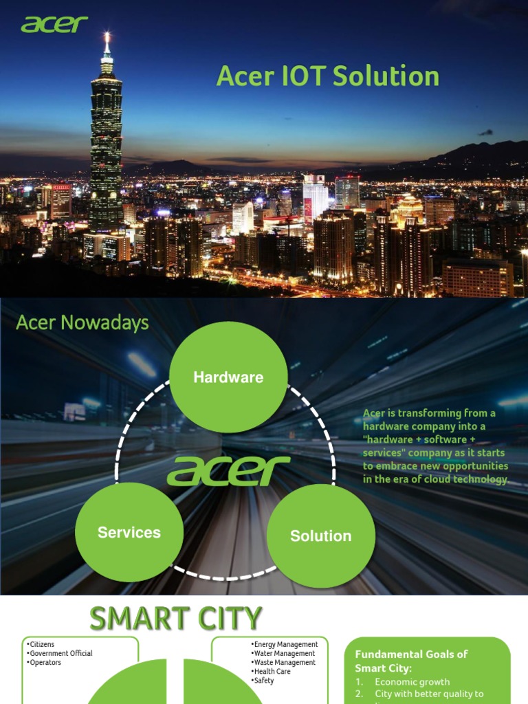 Acer IoT Solutions for Smart Cities | PDF | Internet Of Things | Water