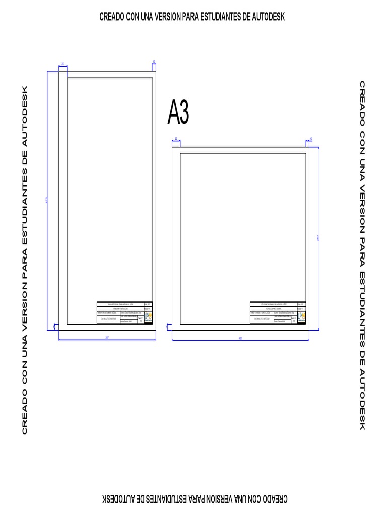 Formato A3 y A4-Modelo1 | PDF | Autodesk | Industria del software