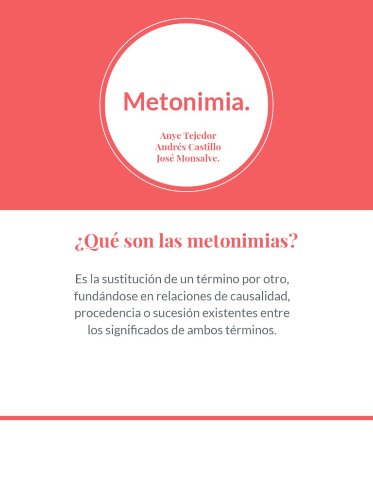 Metonimia | PDF | Entretenimiento (general)