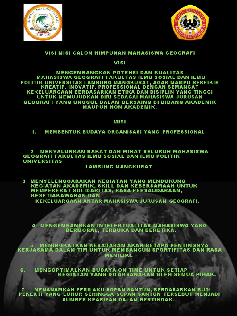 Poster Visi Misi Hima PDF | PDF