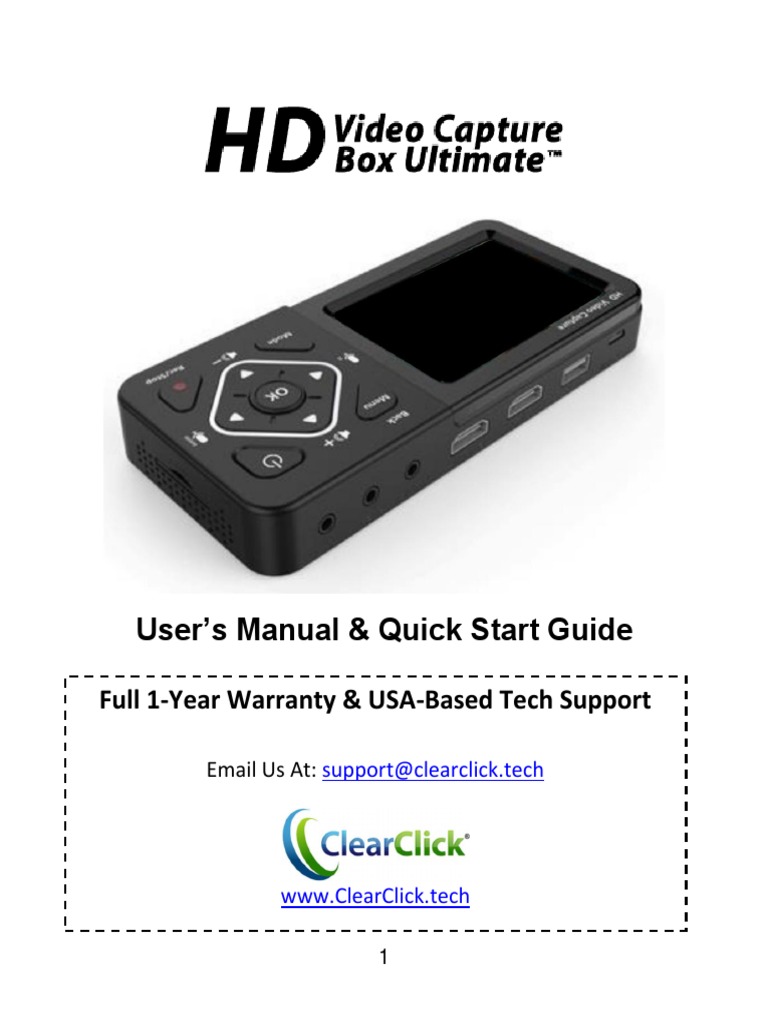 HD Video Capture Box Ultimate | PDF